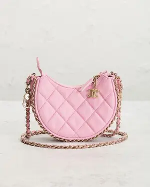 FWRD RENEW Chanel Lambskin Mini Hobo Bag