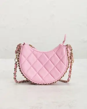 FWRD RENEW Chanel Lambskin Mini Hobo Bag