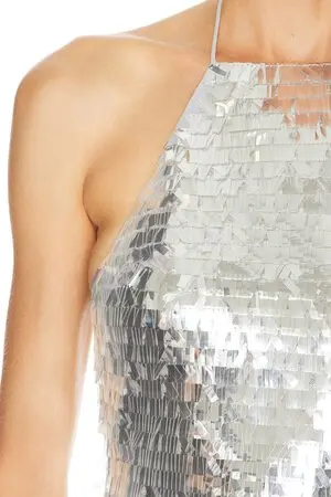 Retrofete Jawa Sequin Dress - Greige