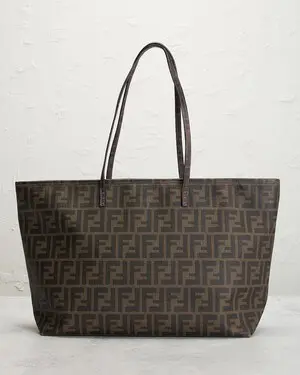 FWRD RENEW Fendi Zucca Roll Tote Bag