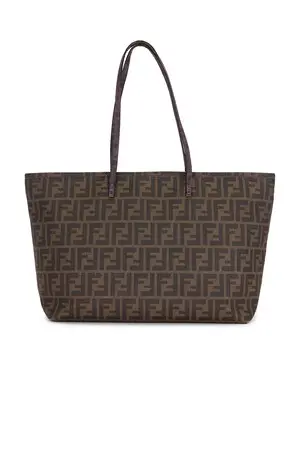 Fendi Zucca Roll Tote Bag - Brown