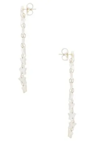 Sandy Liang Starfall Earrings In Metallic