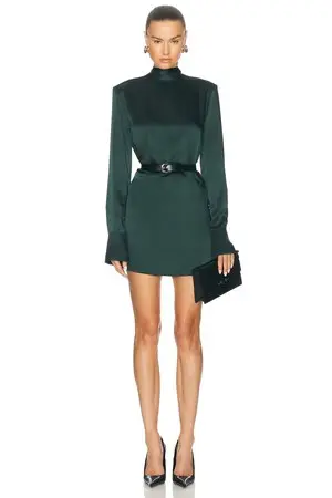 SEROYA Angrea Mini Dress - Evergreen