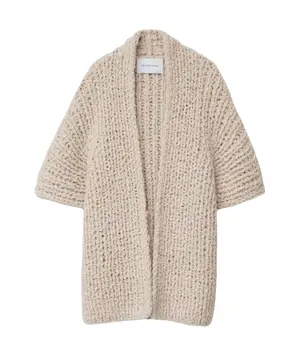 Iris Von Arnim Handknit Jacket Hilja - Alabaster
