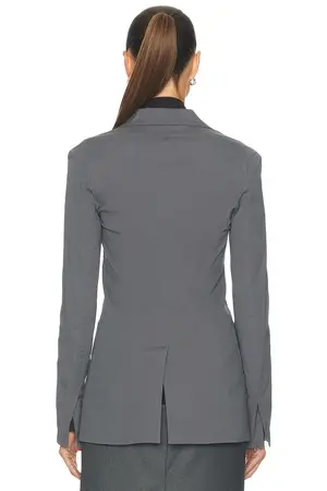 Miu Miu Popeline Stretch Washed Blazer