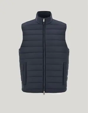 Canali Technical Fabric Regular-fit Vest - Blue