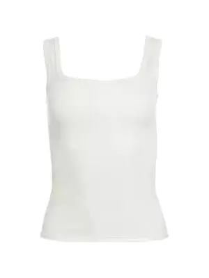 THE PARK Sawyer Ribbed Square-neck Tank Top
