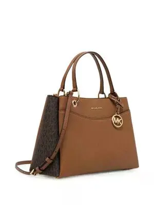 Michael Kors Logo-print Pebbled-leather Tote Bag
