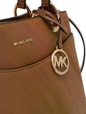 Michael Kors Logo-print Pebbled-leather Tote Bag