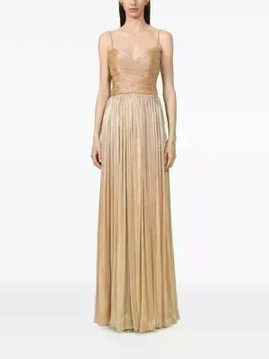 Costarellos Sireen Pleated Gown