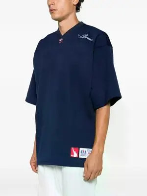WILLY CHAVARRIA Logo-patch V-neck T-shirt