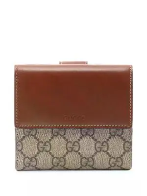 Gucci 2010s Gg Supreme W Hook Wallet - Brown