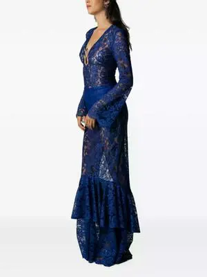 MIAU BY CLARA ROTESCU Ishtar Long-sleeve Maxi Dress