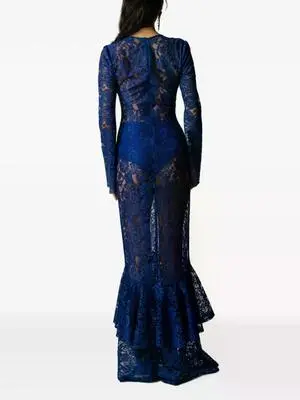 MIAU BY CLARA ROTESCU Ishtar Long-sleeve Maxi Dress