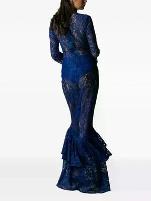 MIAU BY CLARA ROTESCU Ishtar Long-sleeve Maxi Dress