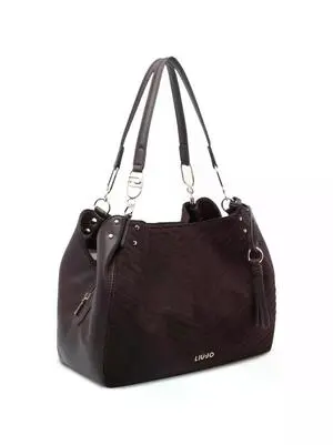 Liu Jo Chevron-quilted Tassel Tote Bag