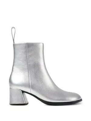 Camper Kora Ankle Boots - Silver