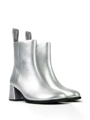 Camper Kora Ankle Boots - Silver