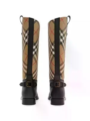 Burberry Check Cavalier Outdoor Boots