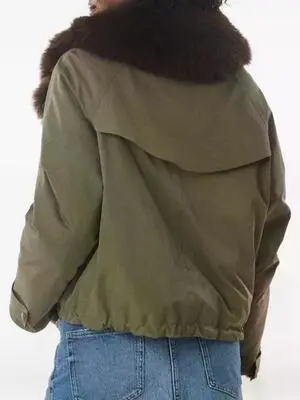 GIOVANNI PARIS Erin Faux-fur Collar Jacket