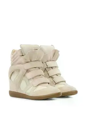 MARANT Bekett Wedge Sneakers - Neutrals