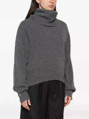Liu Jo Roll-neck Button-cuff Sweater