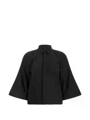 Sacai Pleated-back Raglan-sleeve Shirt