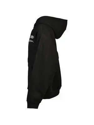 PRAYING Busy Slogan-print Zip-up Hoodie