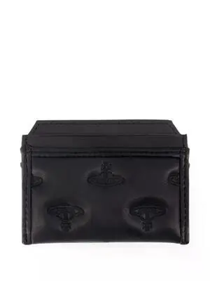 VIVIENNE WESTWOOD Orb-embossed Card Holder - Black