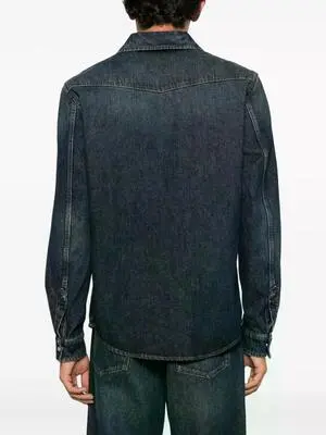 Moncler Stone-wash Denim Shirt