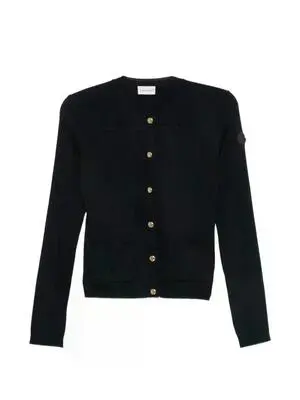 Moncler Ribbed-knit Logo-patch Cardigan