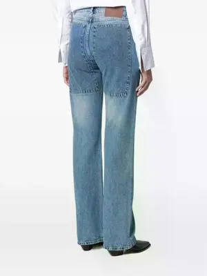 Our Legacy Patched Boot-cut Jeans