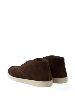 Prada Suede Chukka Boots - Brown