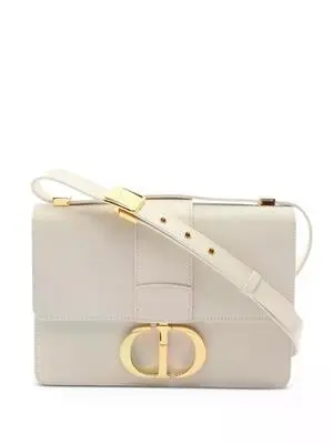 Dior 2010s 30 Montaigne Leather Shoulder Bag - Neutrals