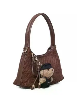 V°73 Woven-effect Shoulder Bag