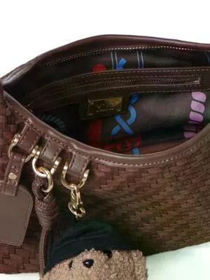 V°73 Woven-effect Shoulder Bag