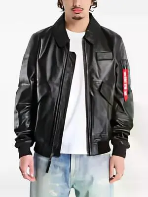 Alpha Industries Cwu-45/p Leather Jacket