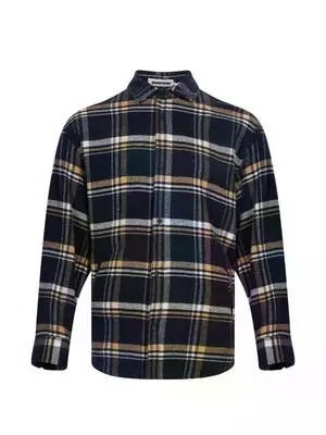 DARKPARK Check-pattern Flannel Shirt - Blue