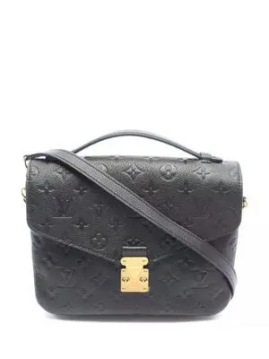 LOUIS VUITTON 2019 Mm Metis Monogram Empreinte Shoulder - Black