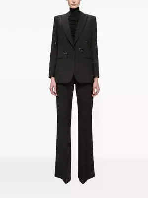 NISSA Striped Straight-leg Trousers