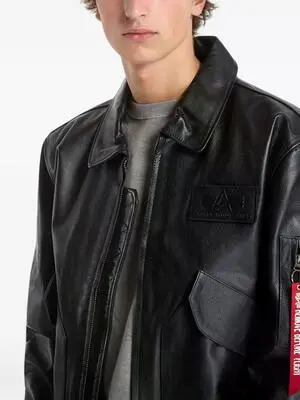 Alpha Industries Cwu-45/p Leather Jacket