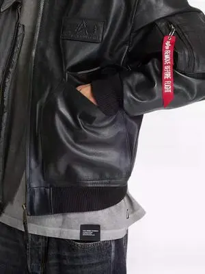 Alpha Industries Cwu-45/p Leather Jacket