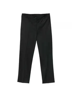 Marina Rinaldi Elasticated-waistband Pressed-crease Trousers