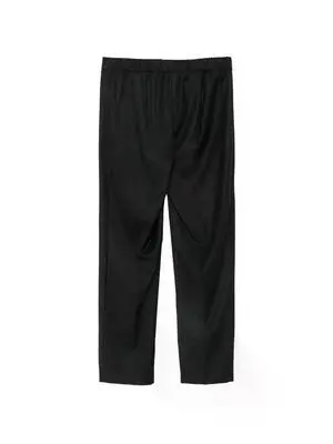 Marina Rinaldi Elasticated-waistband Pressed-crease Trousers
