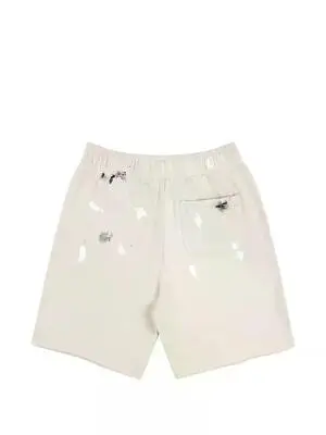 WARMAN Graphic-print Paint-splatter Track Shorts