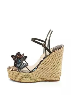 SOPHIA WEBSTER Jade Butterfly Heeled Espadrilles