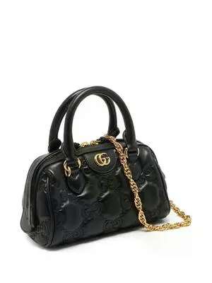 Gucci Gg Matelassé Quilted Mini Tote Bag - Black