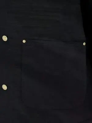 Carhartt Work In Progress Og Chore Corduroy-collar Logo-patch Jacket - Black