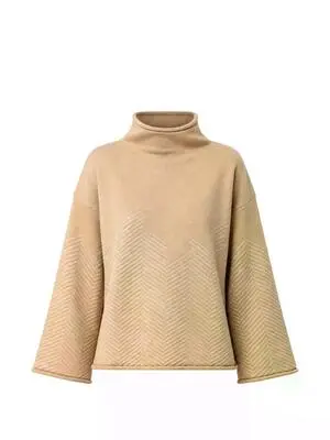 Liviana Conti Chevron-patterned High-neck Sweater