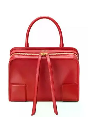 Loewe Small Amazona 180 Leather Tote Bag - Red